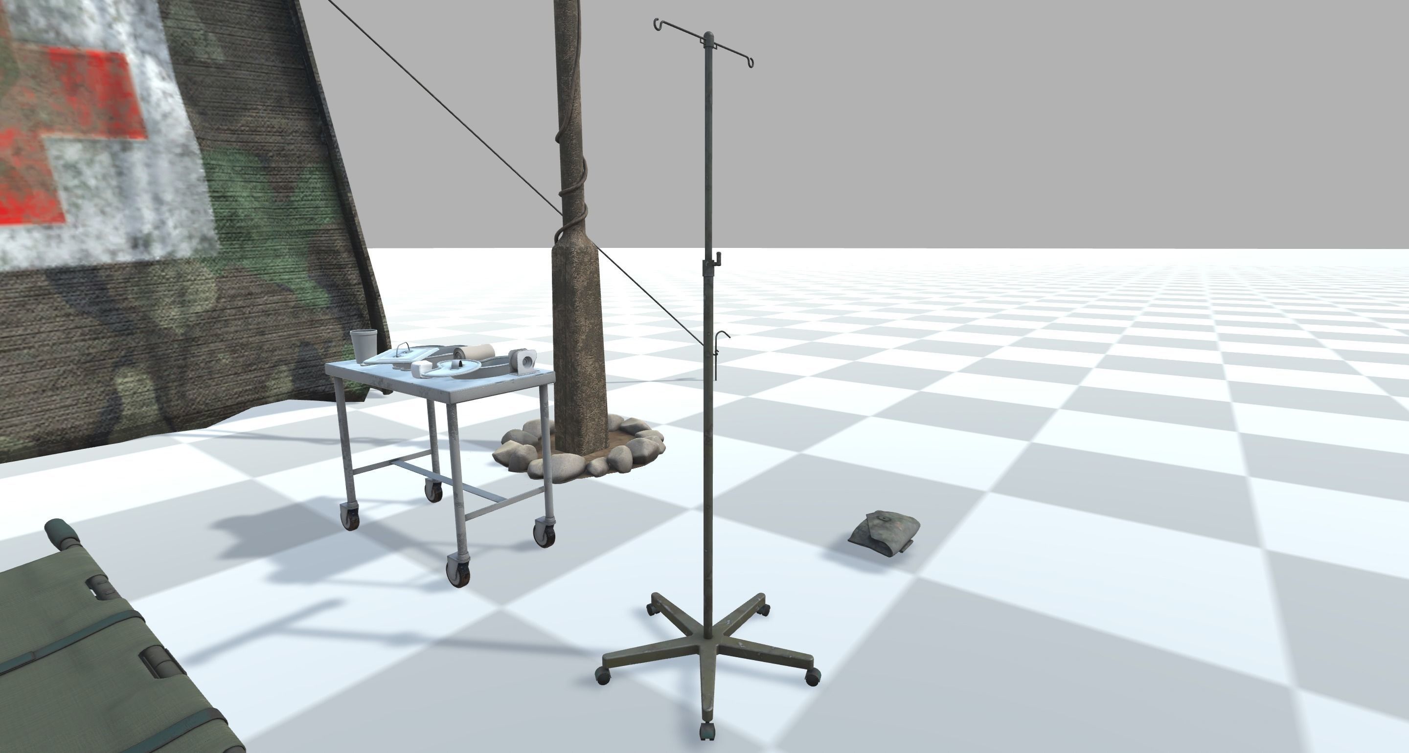 Military field hospital 3D model | CGTrader