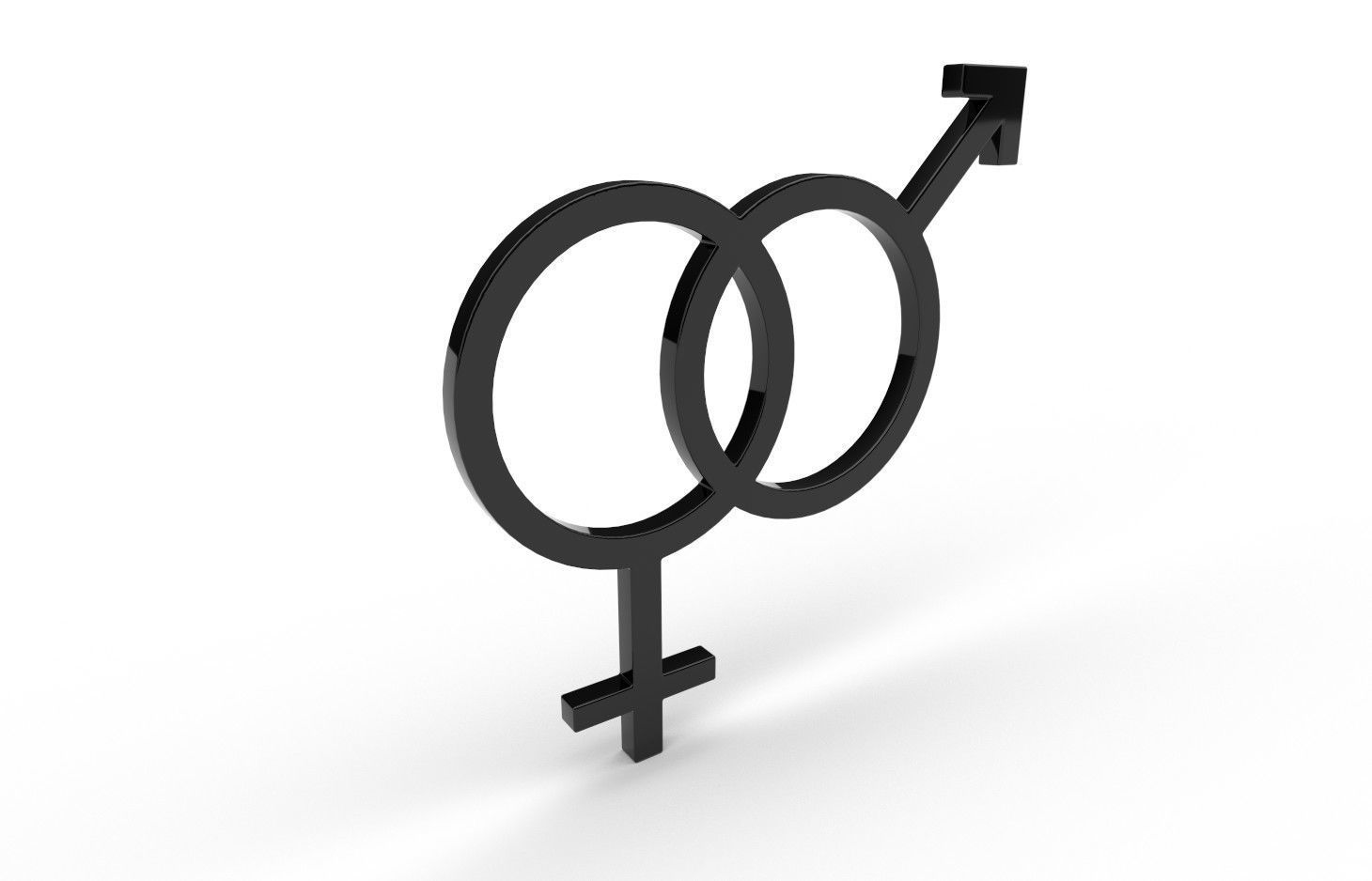 3D model Gender Symbols -Heterosexual VR / AR / low-poly | CGTrader