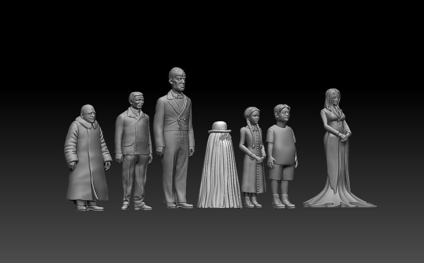 the addams family 3D model 3D printable | CGTrader