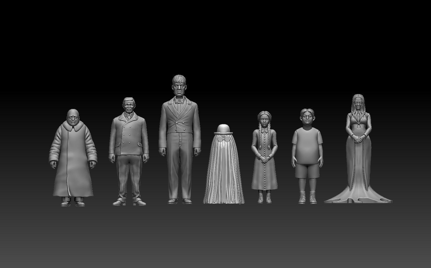 the addams family 3D model 3D printable | CGTrader