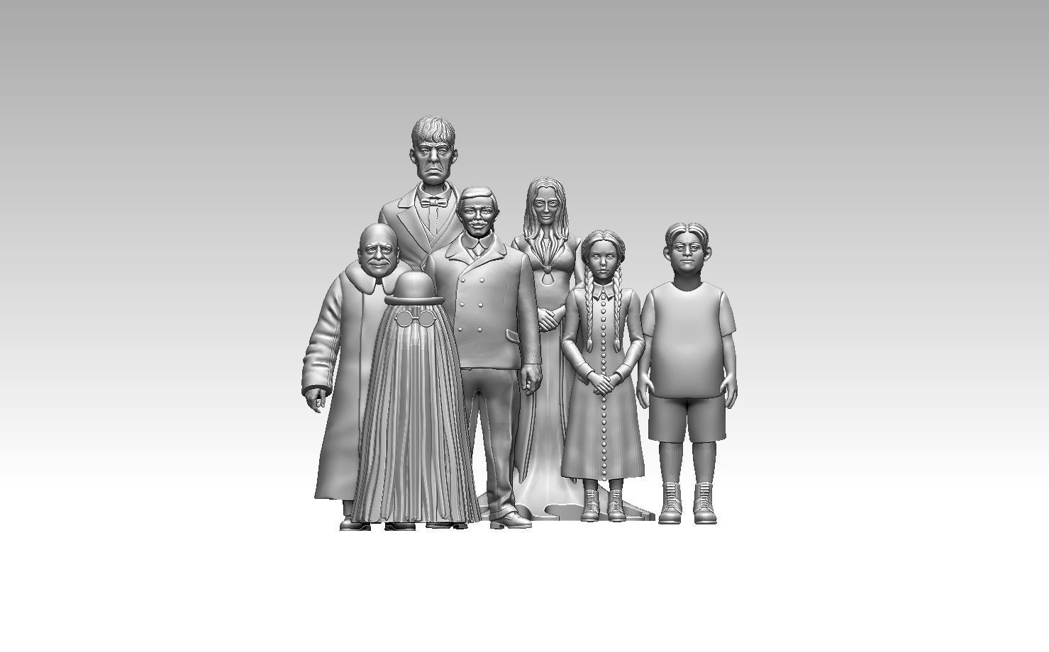 the addams family 3D model 3D printable | CGTrader