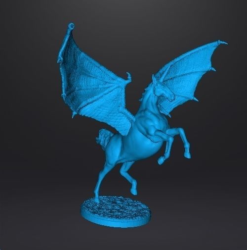EVIL UNICORN MINIATURE MODEL FOR FANTASY GAMES DND RPG 3D model 3D printable | CGTrader