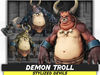 3D model Demon Troll - Stylized Devils Warrior RPG Character Monster ...