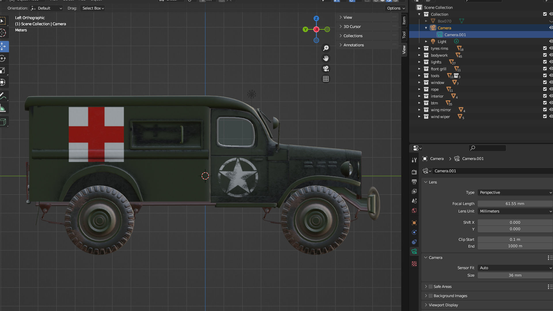 3D model 3D model 1940s war dodge truck VR / AR / low-poly | CGTrader
