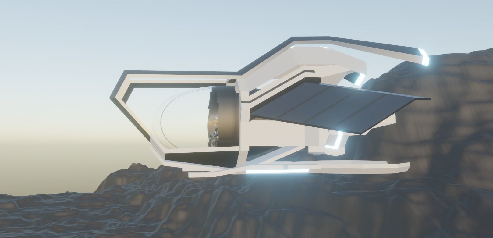 3D model Sci-Fi Hover Craft VR / AR / low-poly | CGTrader