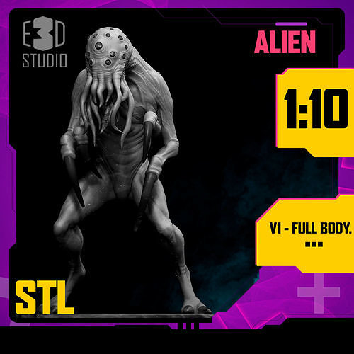 ALIEN 3D model 3D printable | CGTrader