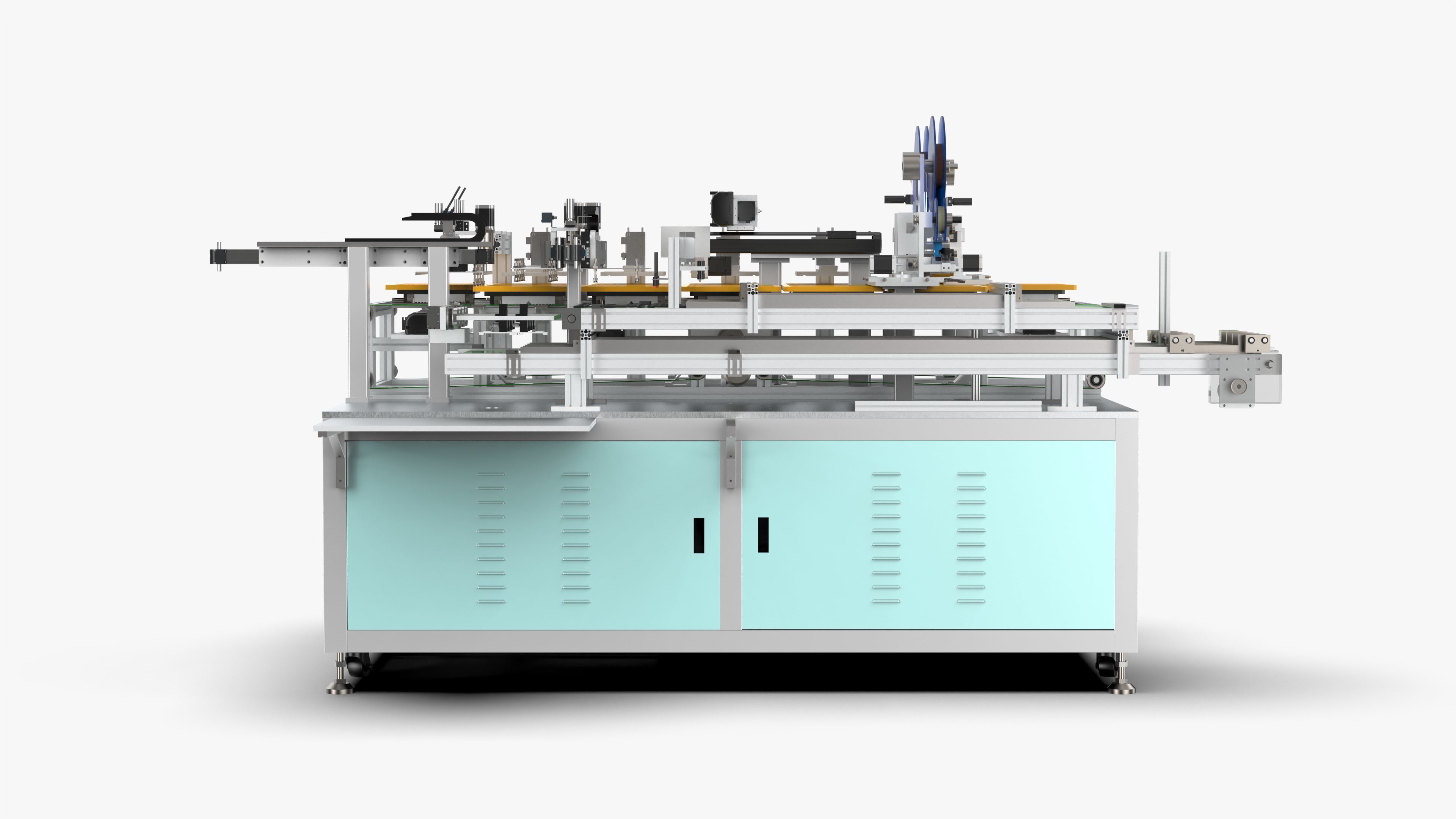Automatic Battery Cover Assembly and Testing Machine 3D model | CGTrader