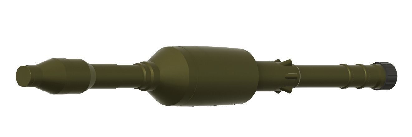 Yasin 105mm tandem rocket for pg7vr 3D model 3D printable | CGTrader