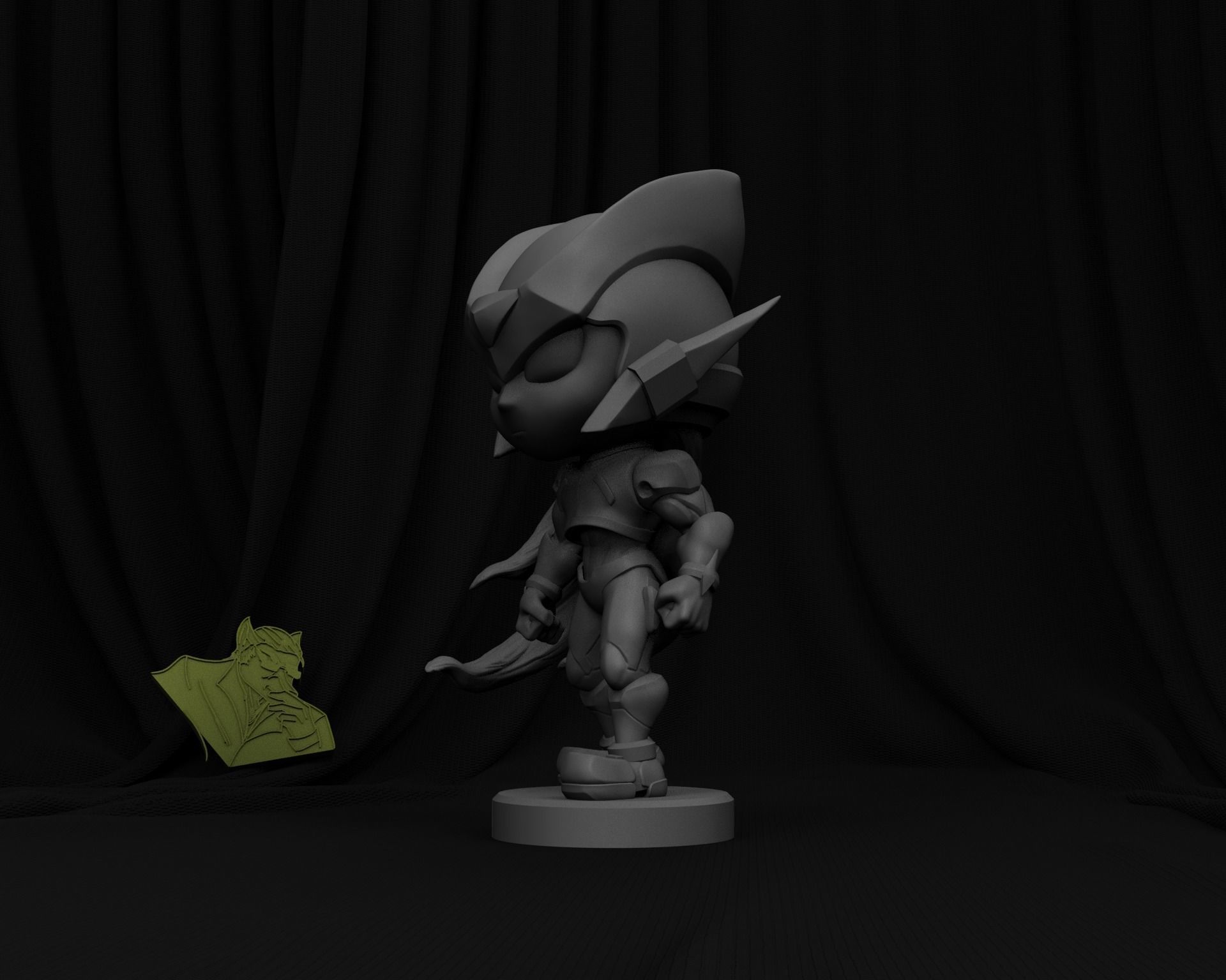Megaman Zero Chibi 3D model 3D printable | CGTrader