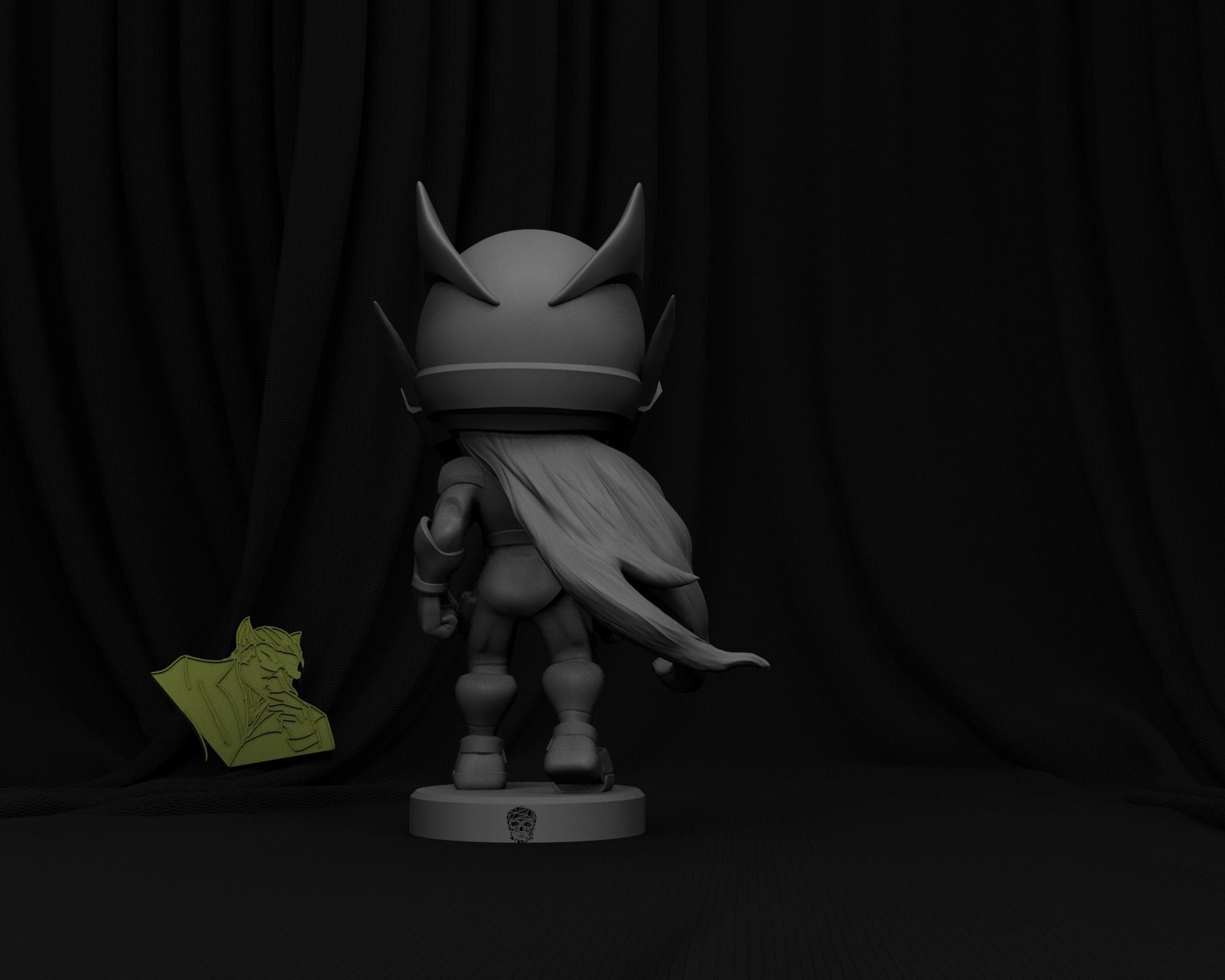 Megaman Zero Chibi 3D model 3D printable | CGTrader