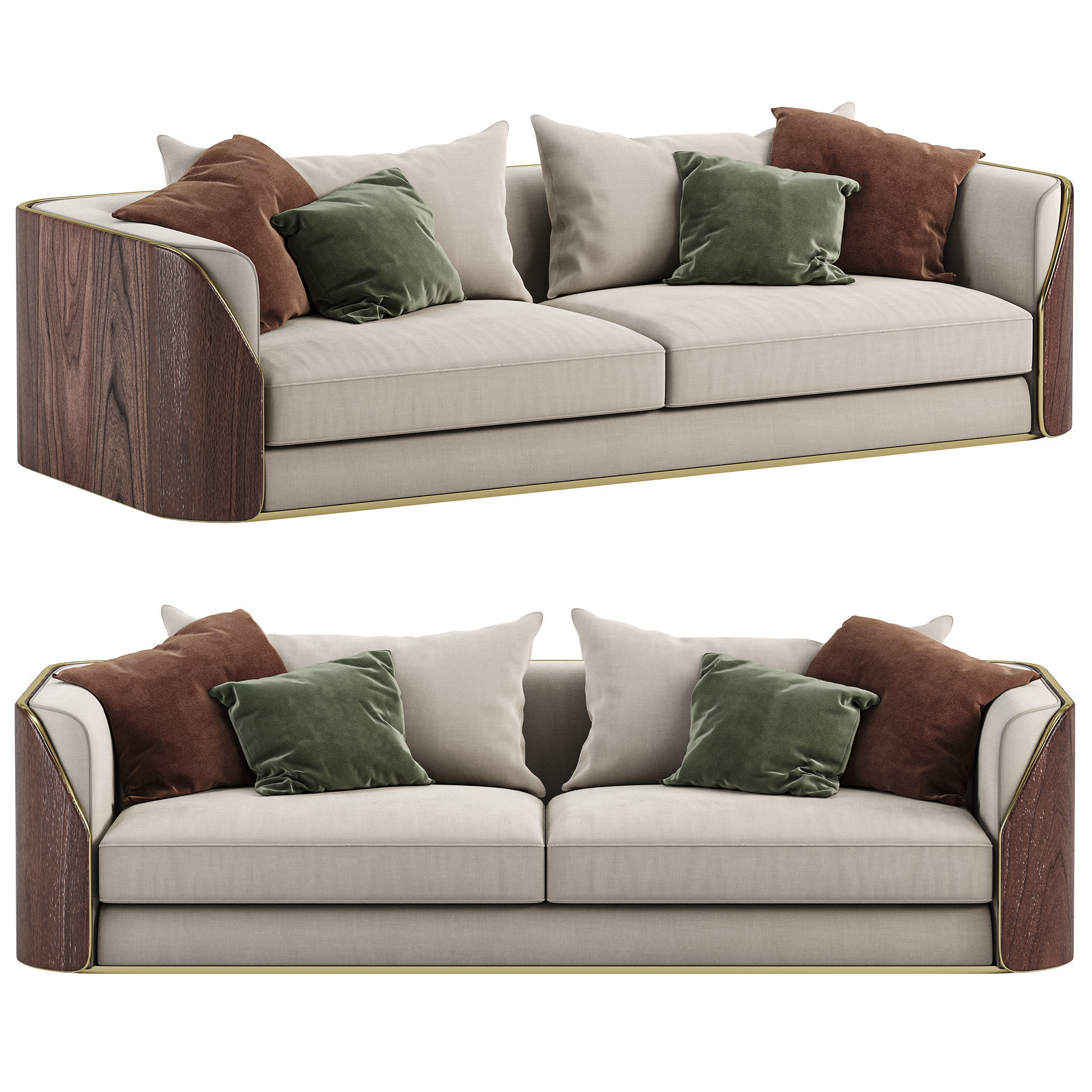 Fitzgerald Sofa by Visionnaire 3D model | CGTrader