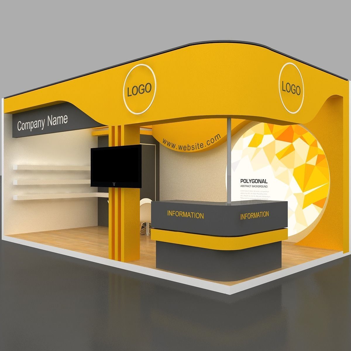 exhibition 3D model | CGTrader