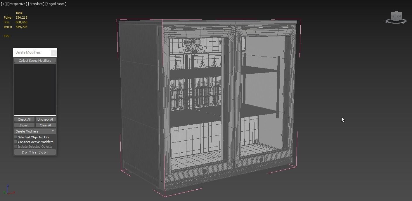 Husky Double Glass Door Alfresco Bar Drinks Chiller 3D model | CGTrader