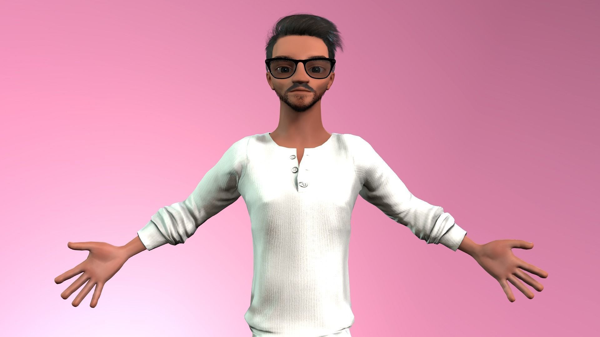 3D Cartoon Character Funny Boy Pixar Style Ready Blender Iclone 3D ...