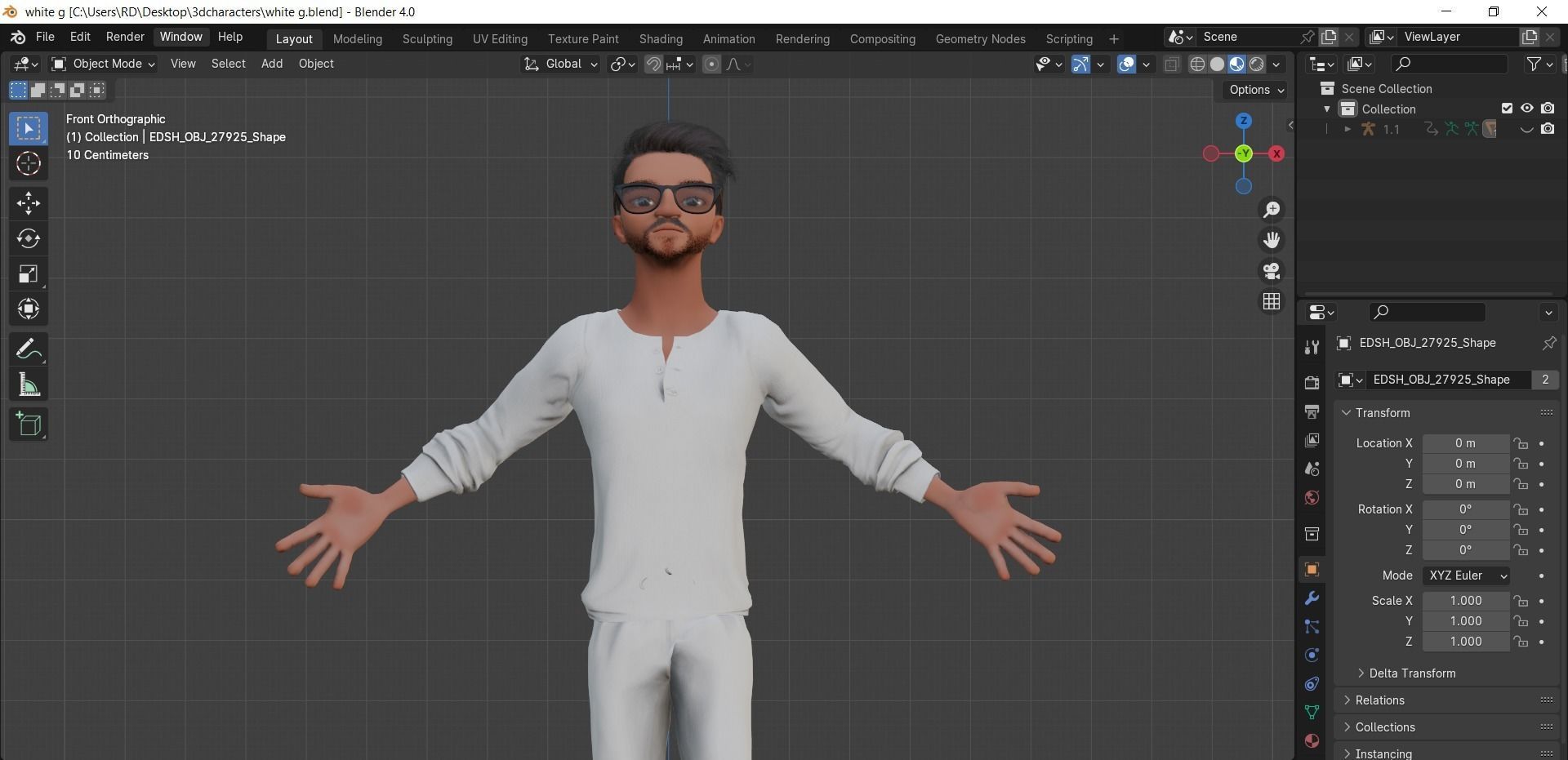 3D Cartoon Character Funny Boy Pixar Style Ready Blender Iclone 3D ...