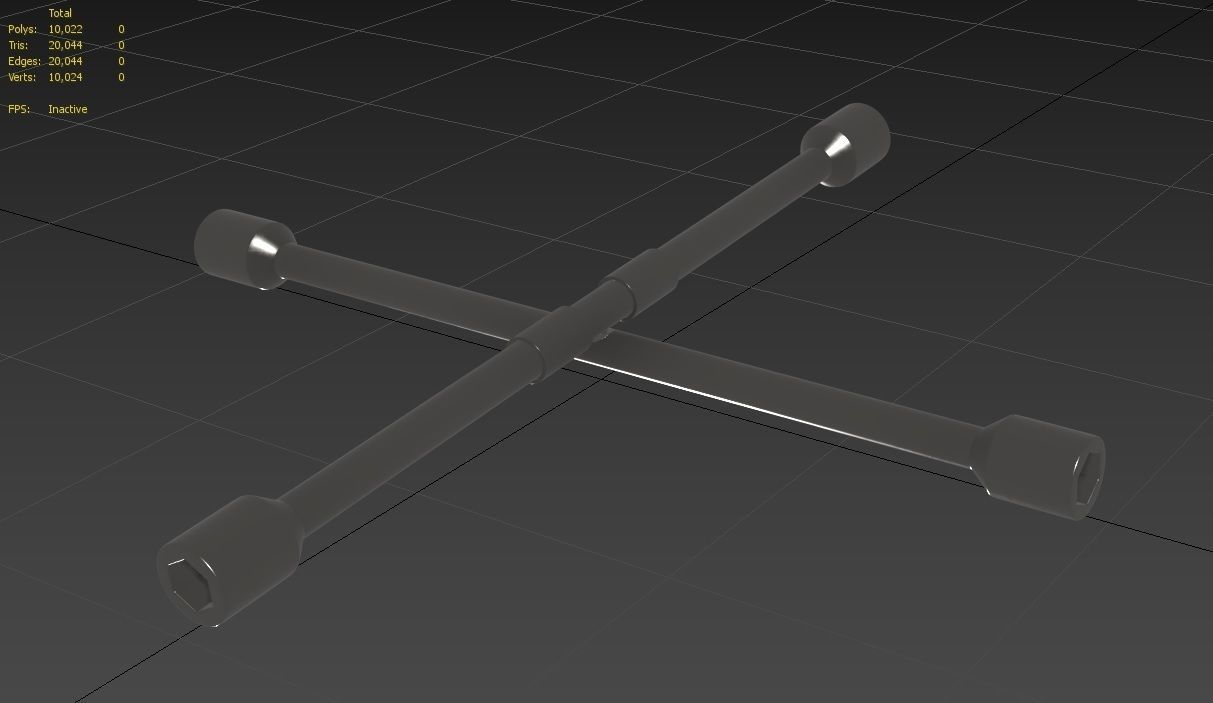 3D model Lug Wrench M02 VR / AR / low-poly | CGTrader