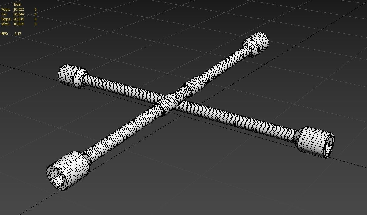 3D model Lug Wrench M02 VR / AR / low-poly | CGTrader