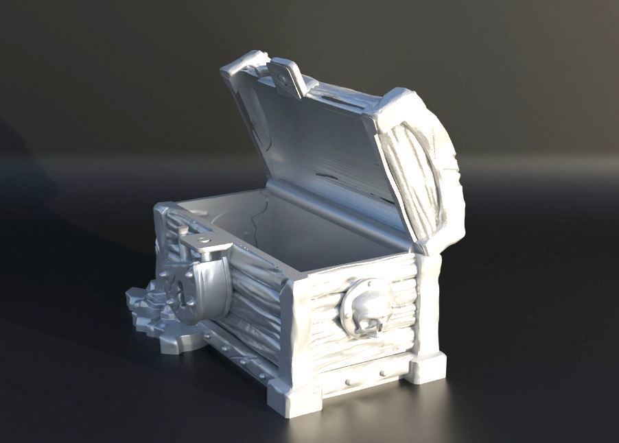 Set Of 7 Tresure Box Theme Dice Box Pattern 3D print model 3D model 3D ...