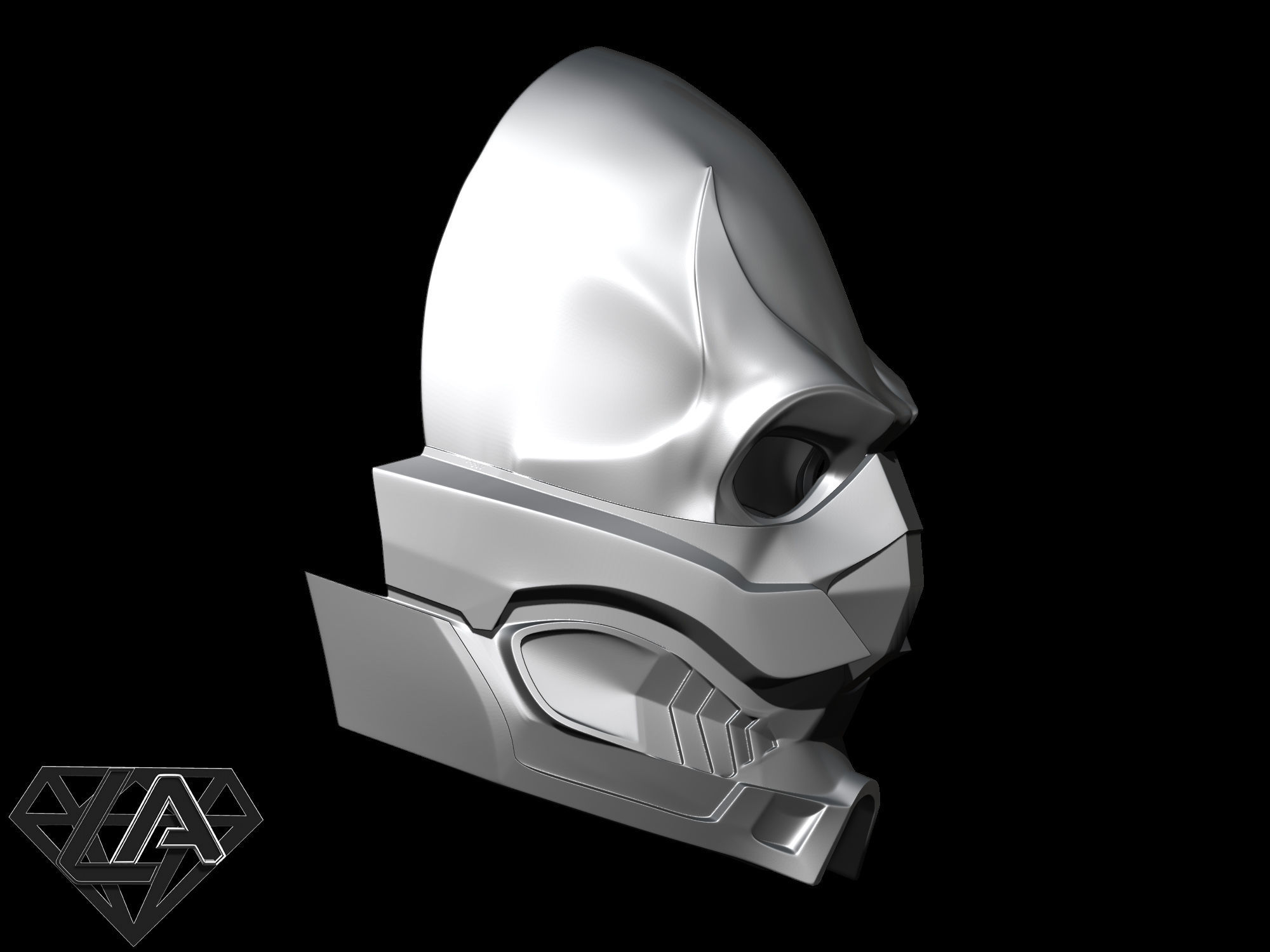 Nikto custom cybermask 3D model 3D printable | CGTrader