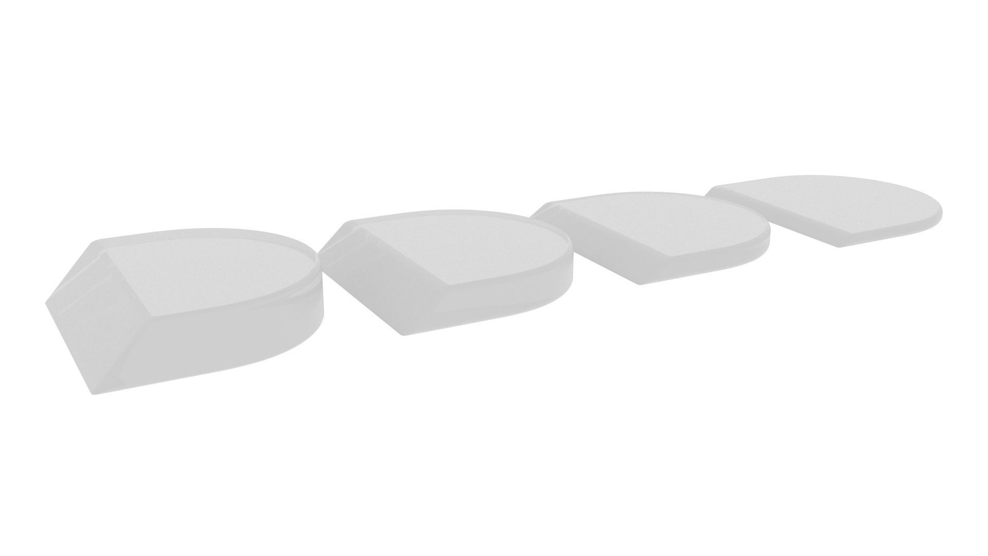 Plastic Height Boosters Set For Shoes 3D model | CGTrader