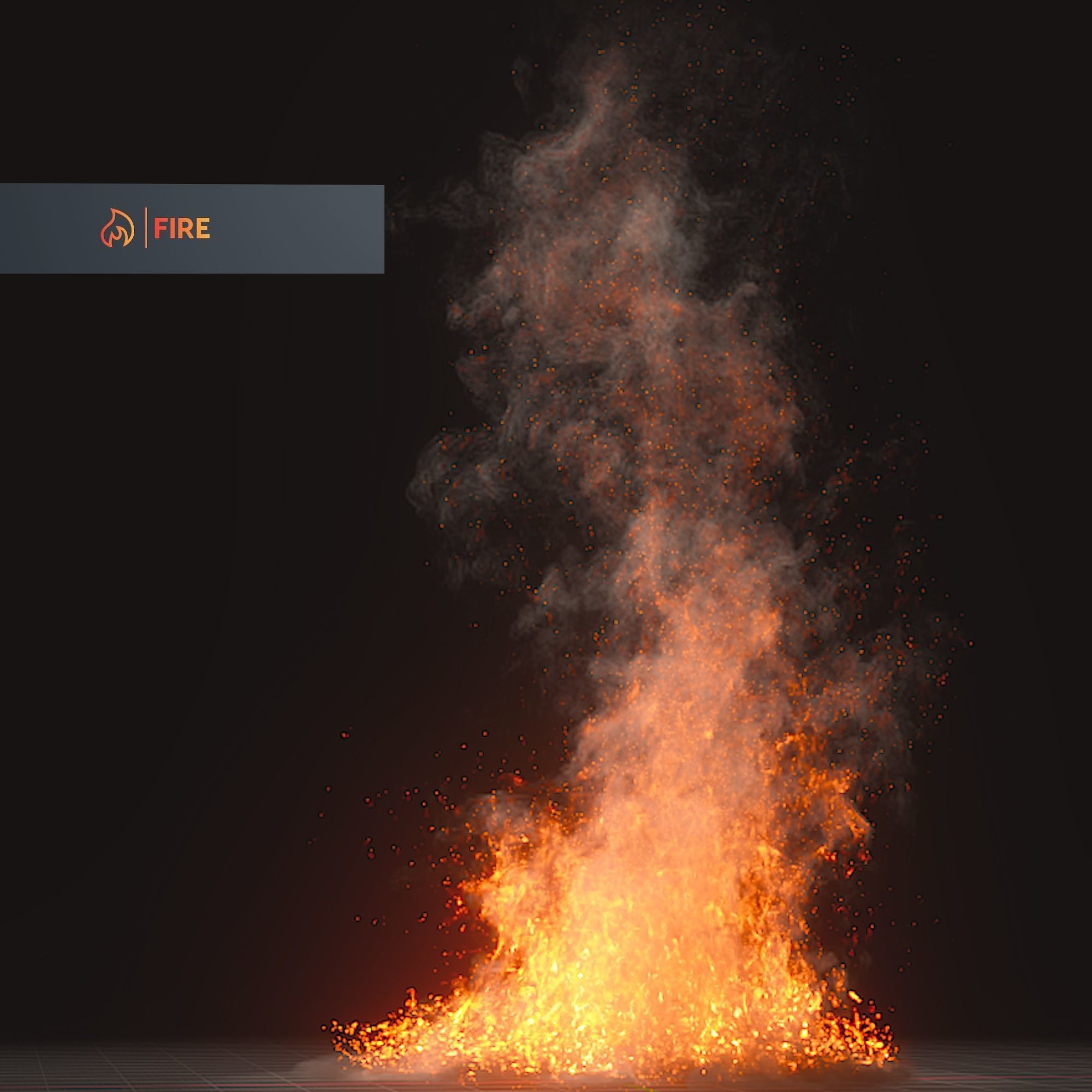3D Fire Animation 3D model animated | CGTrader