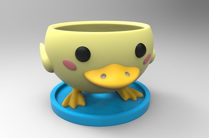 Duck Flower Pot 3D model 3D printable | CGTrader