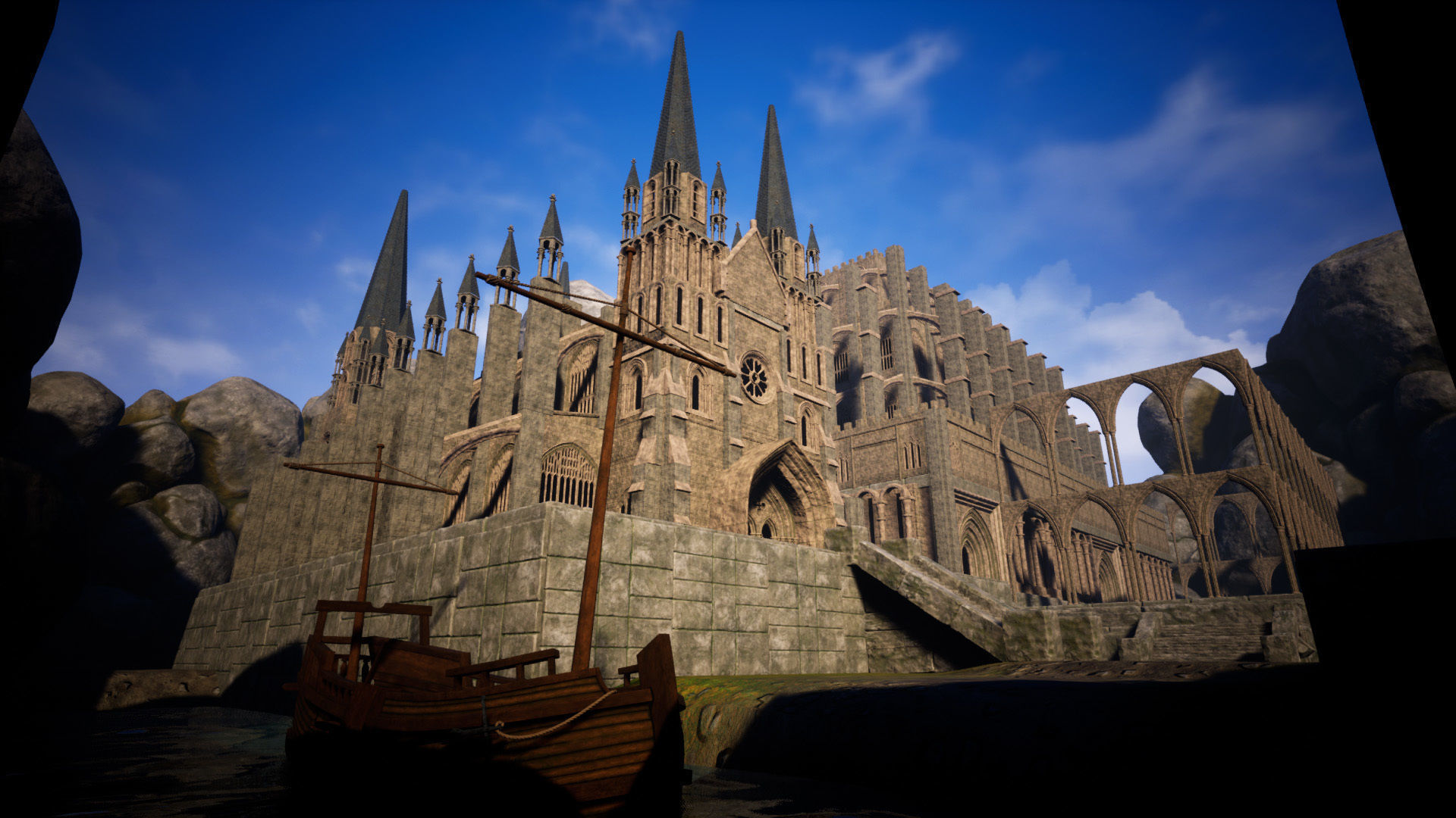 3D model Gothic Castle Modular UE5 VR / AR / low-poly | CGTrader