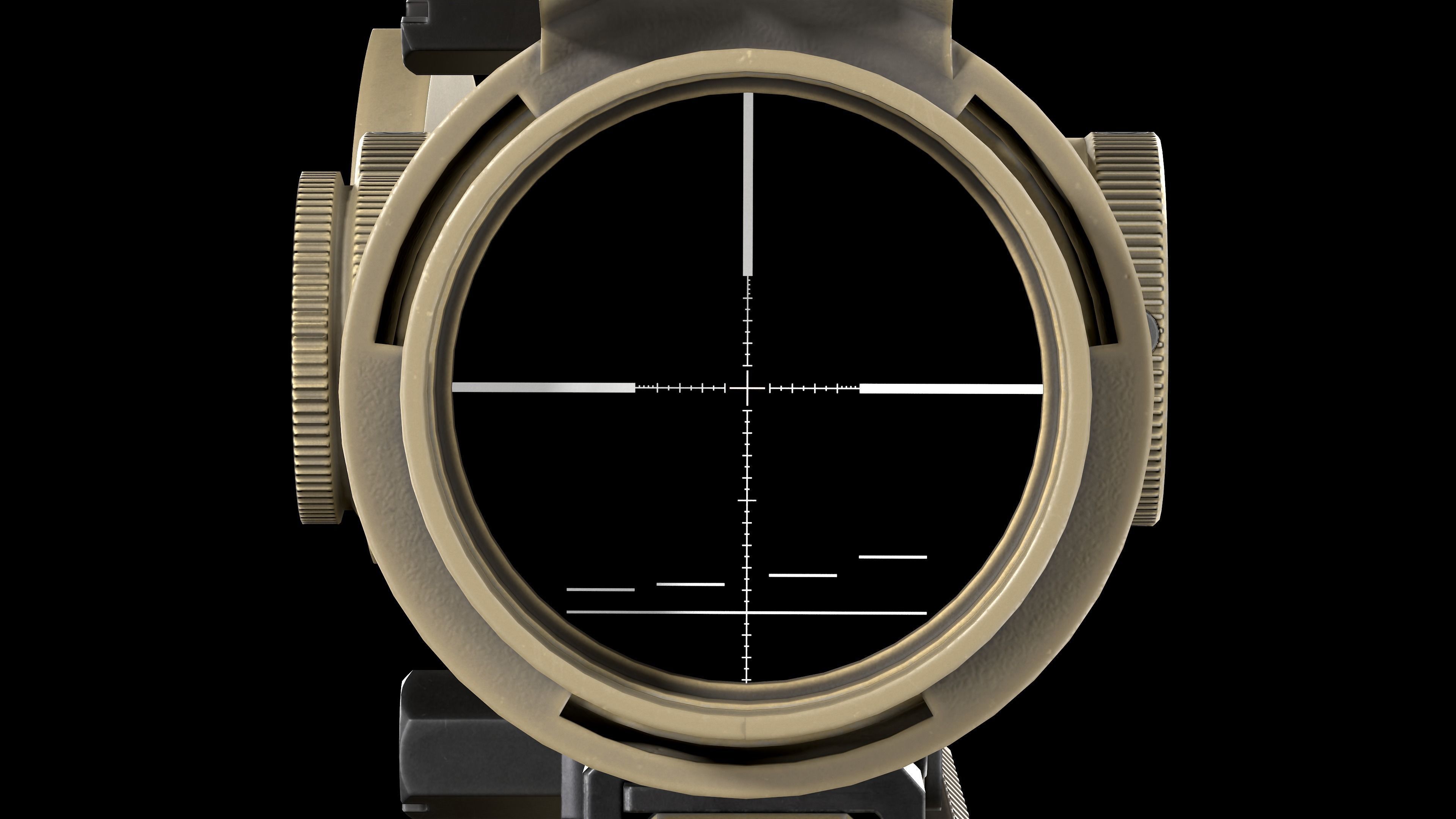 3D model Rifle scope SCHMIDT BENDER 3-20 with Red Dot aimpoint Micro H2 ...