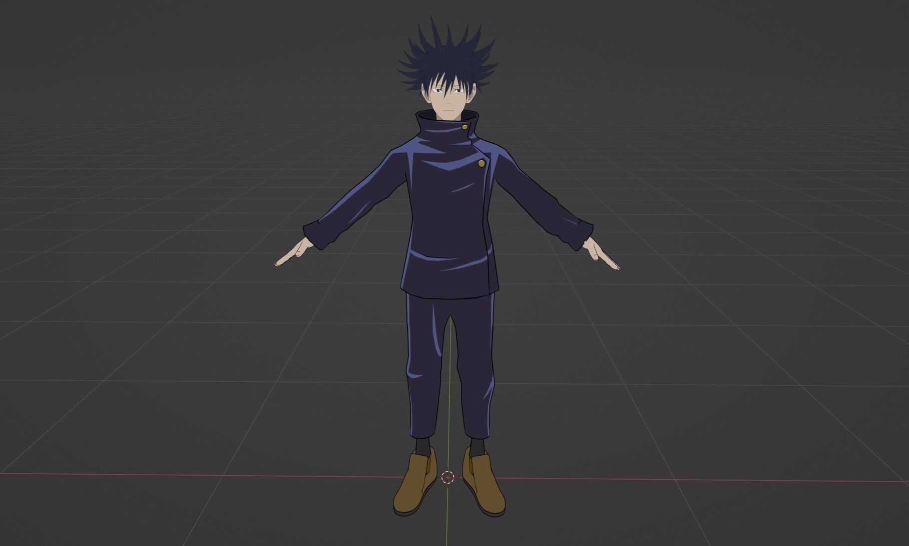 Megumi Fushiguro 3D model rigged | CGTrader