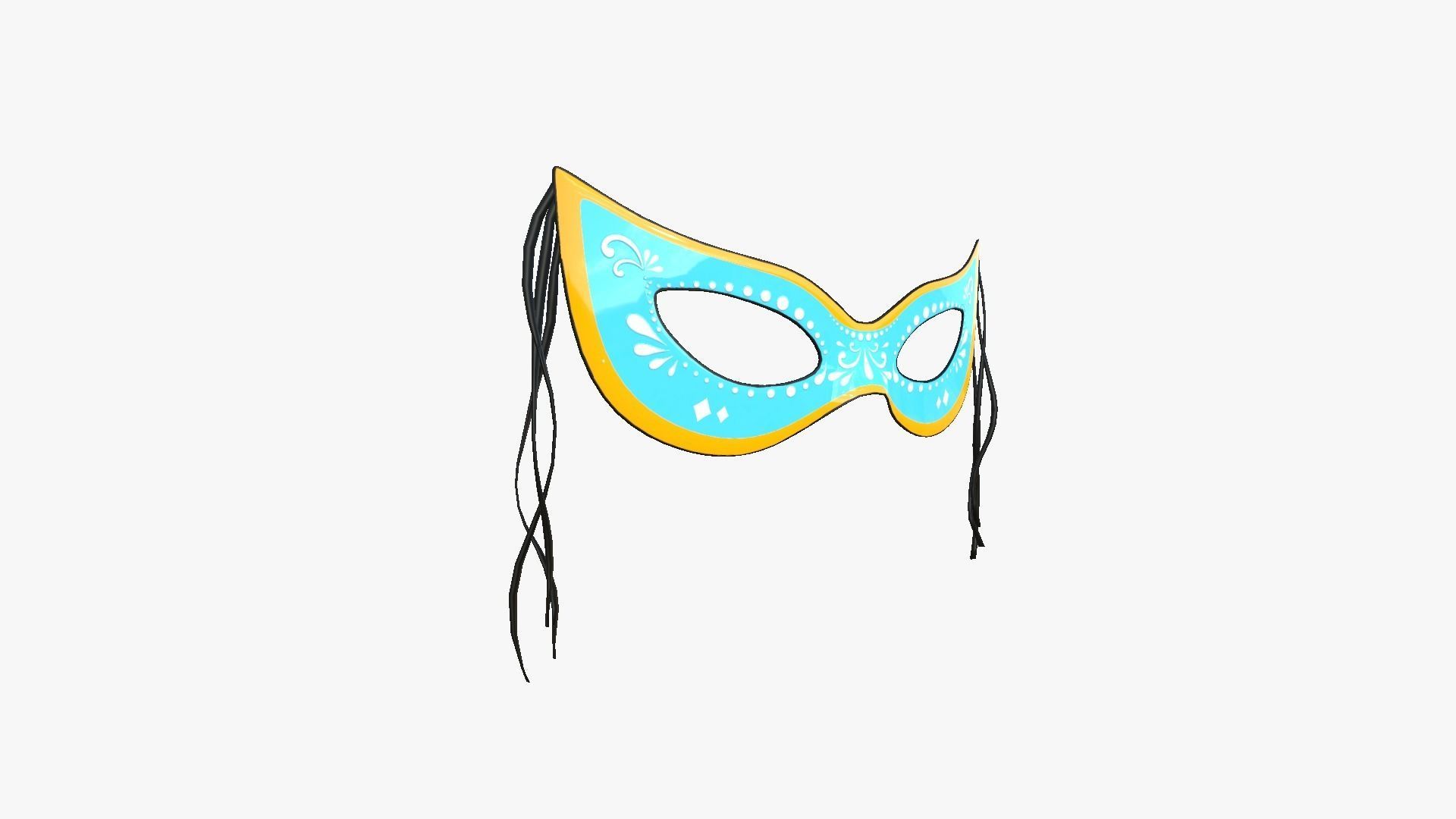 3D model Carnival Mask A13 Cartoon - Costume Character Design VR / AR ...