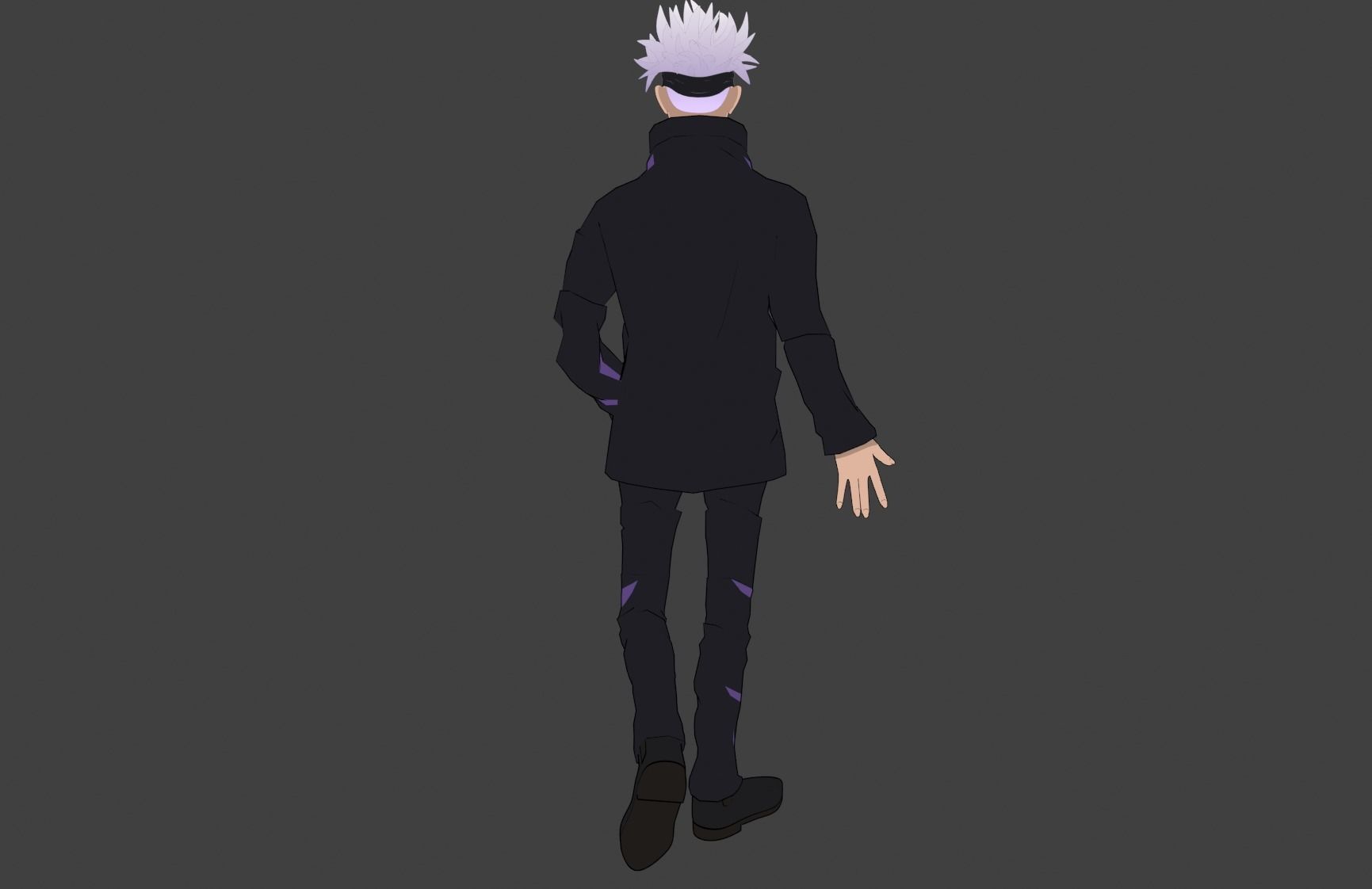 Satoru Gojo 3D model rigged | CGTrader