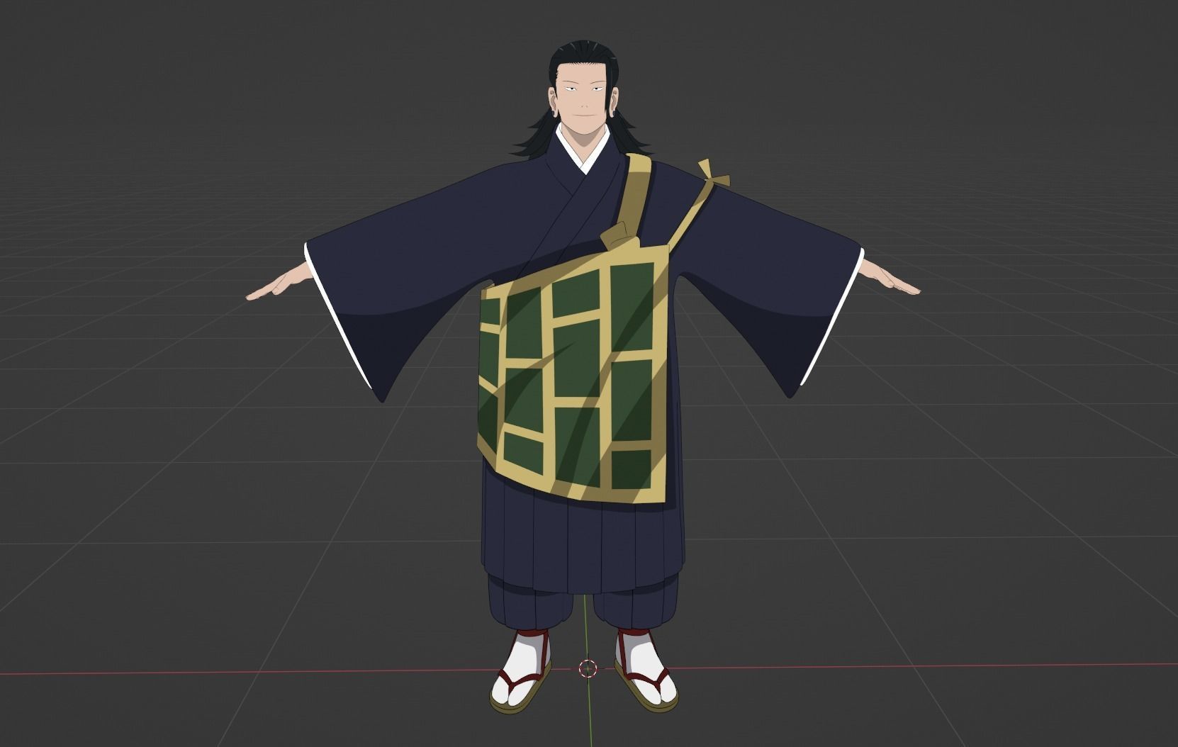 Suguru Geto 3D model rigged | CGTrader