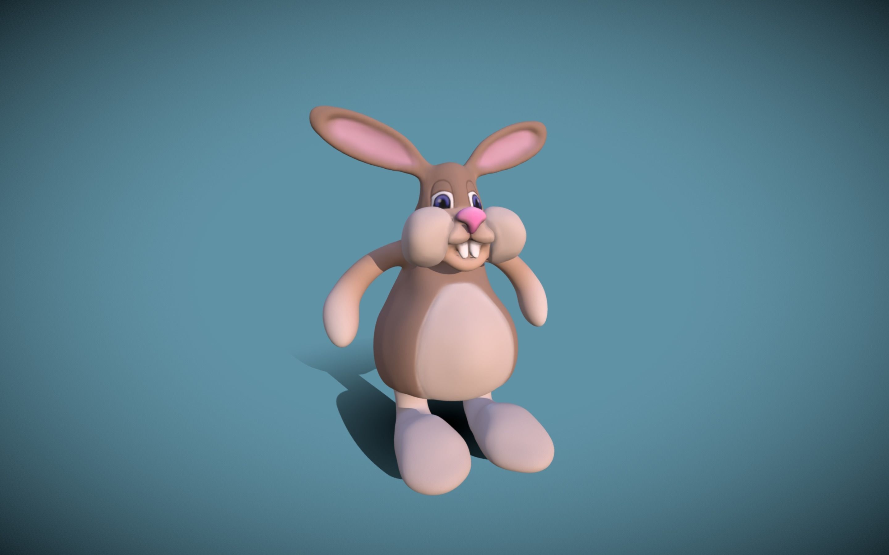 3D model Rabbit Character - UV - Texture VR / AR / low-poly | CGTrader