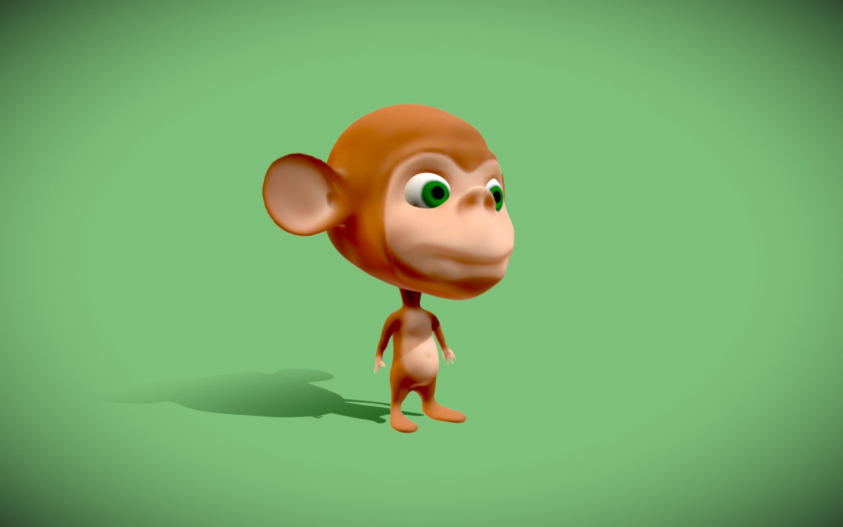 3D model Monkey Child - UV - Texture VR / AR / low-poly | CGTrader