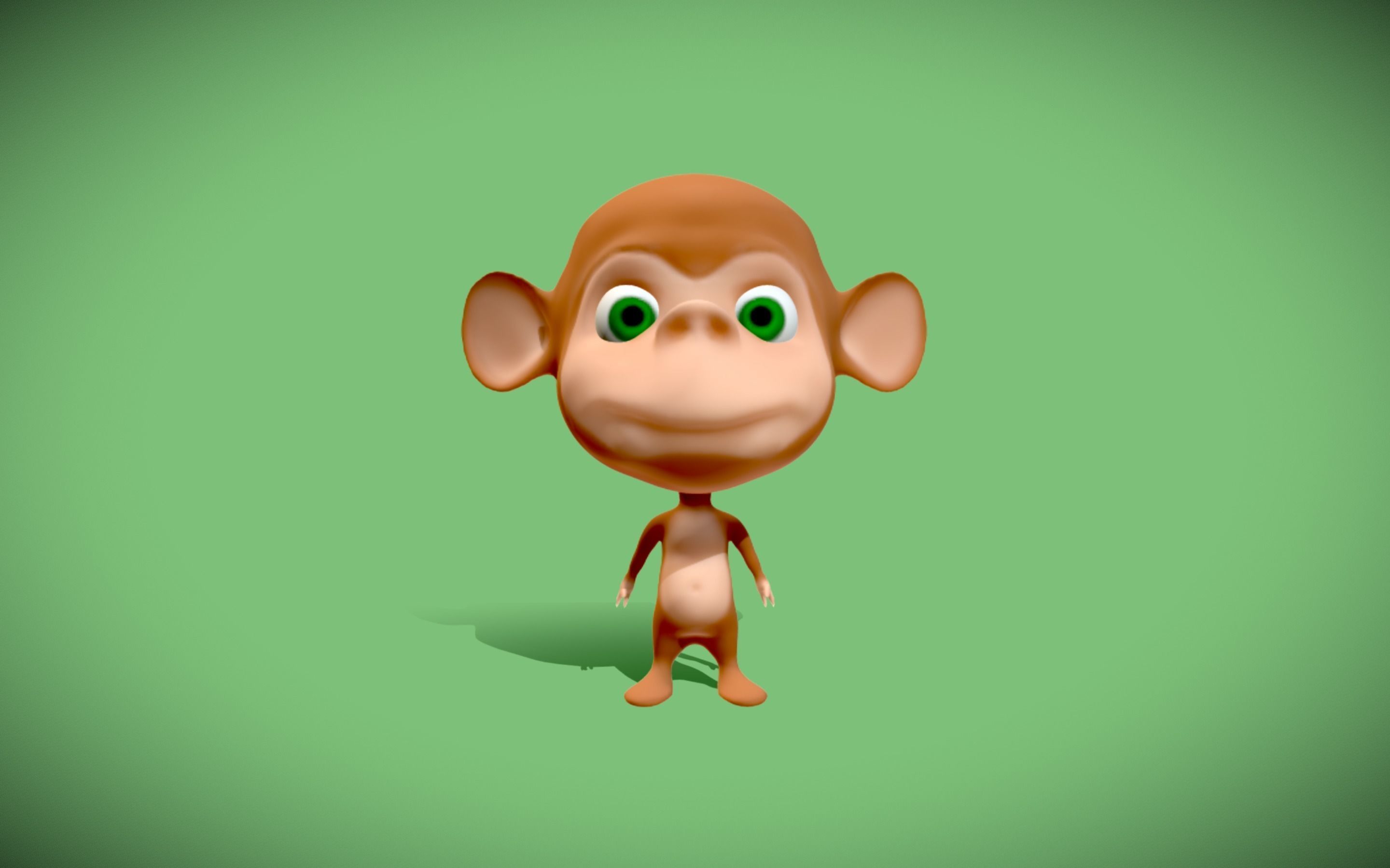 3D model Monkey Child - UV - Texture VR / AR / low-poly | CGTrader