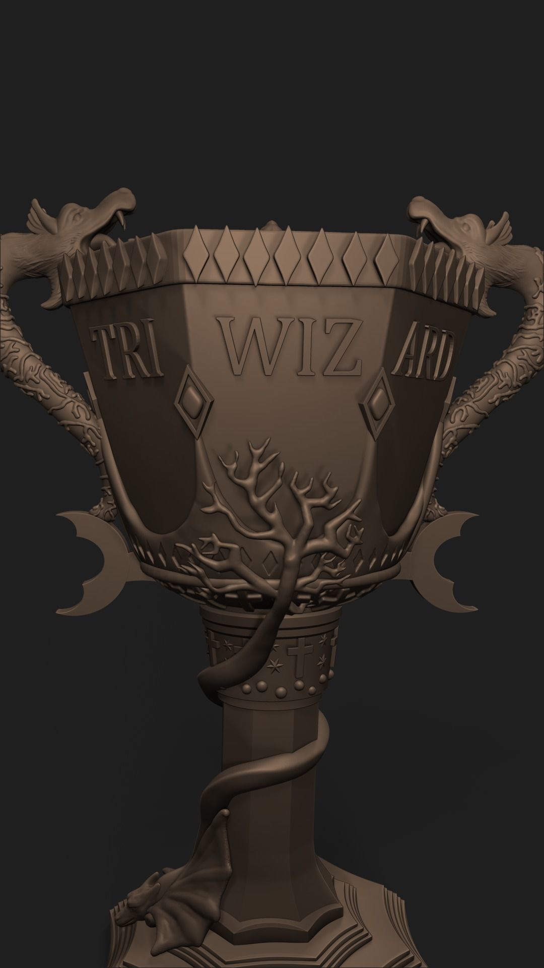 Triwizard cup 3D model 3D printable | CGTrader