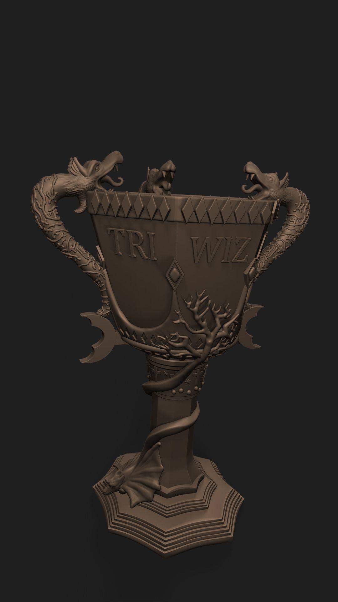 Triwizard cup 3D model 3D printable | CGTrader