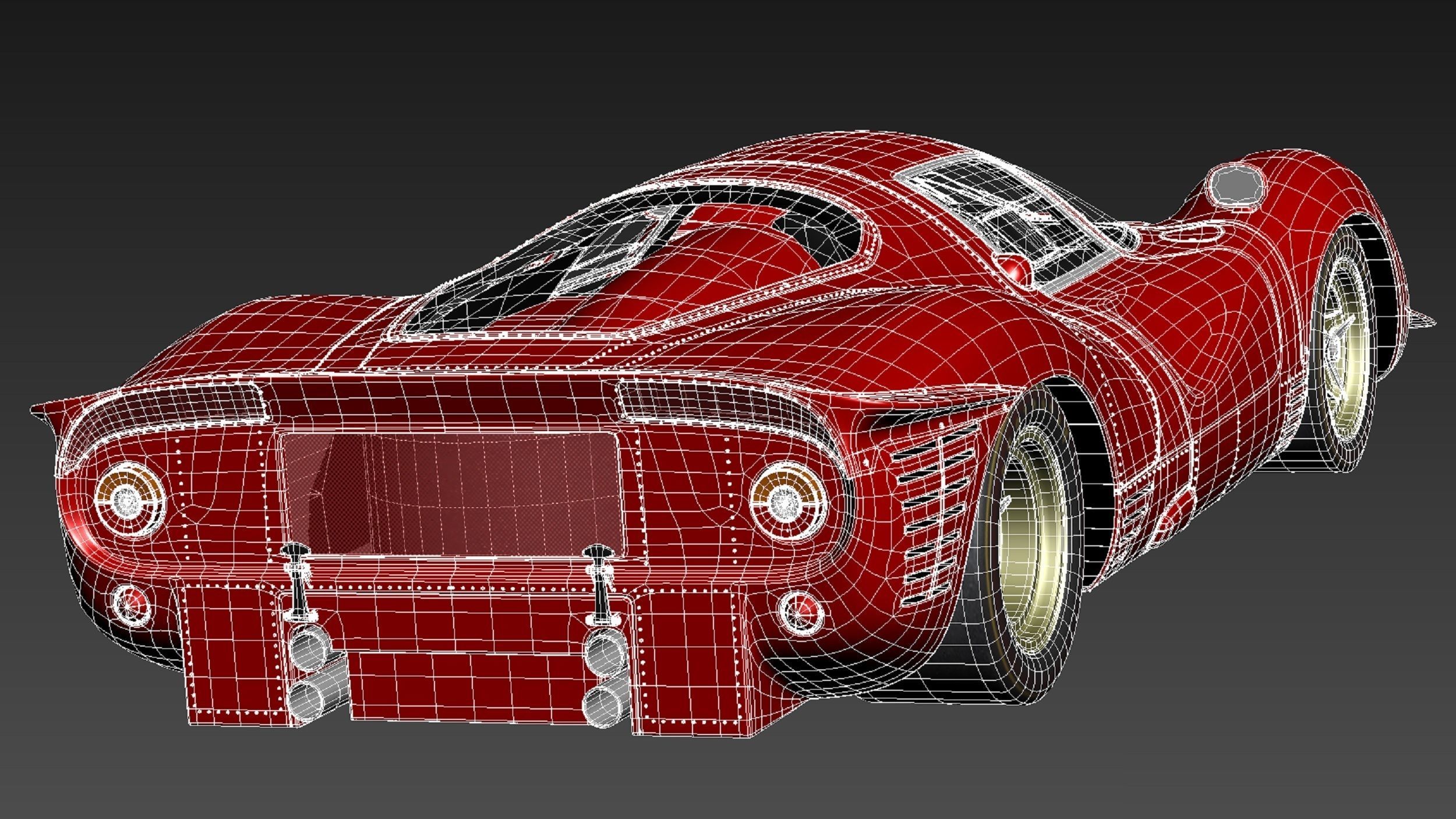 Ferrari p330 P3 1966 3D model | CGTrader
