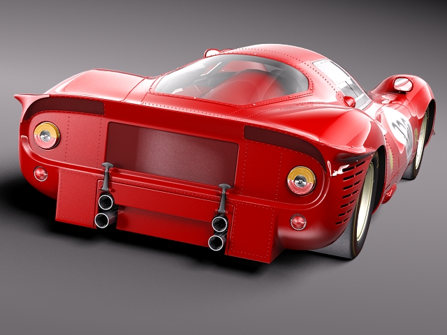 Ferrari p330 P3 1966 3D Model .max .obj .3ds .fbx .c4d .lwo .lw .lws ...