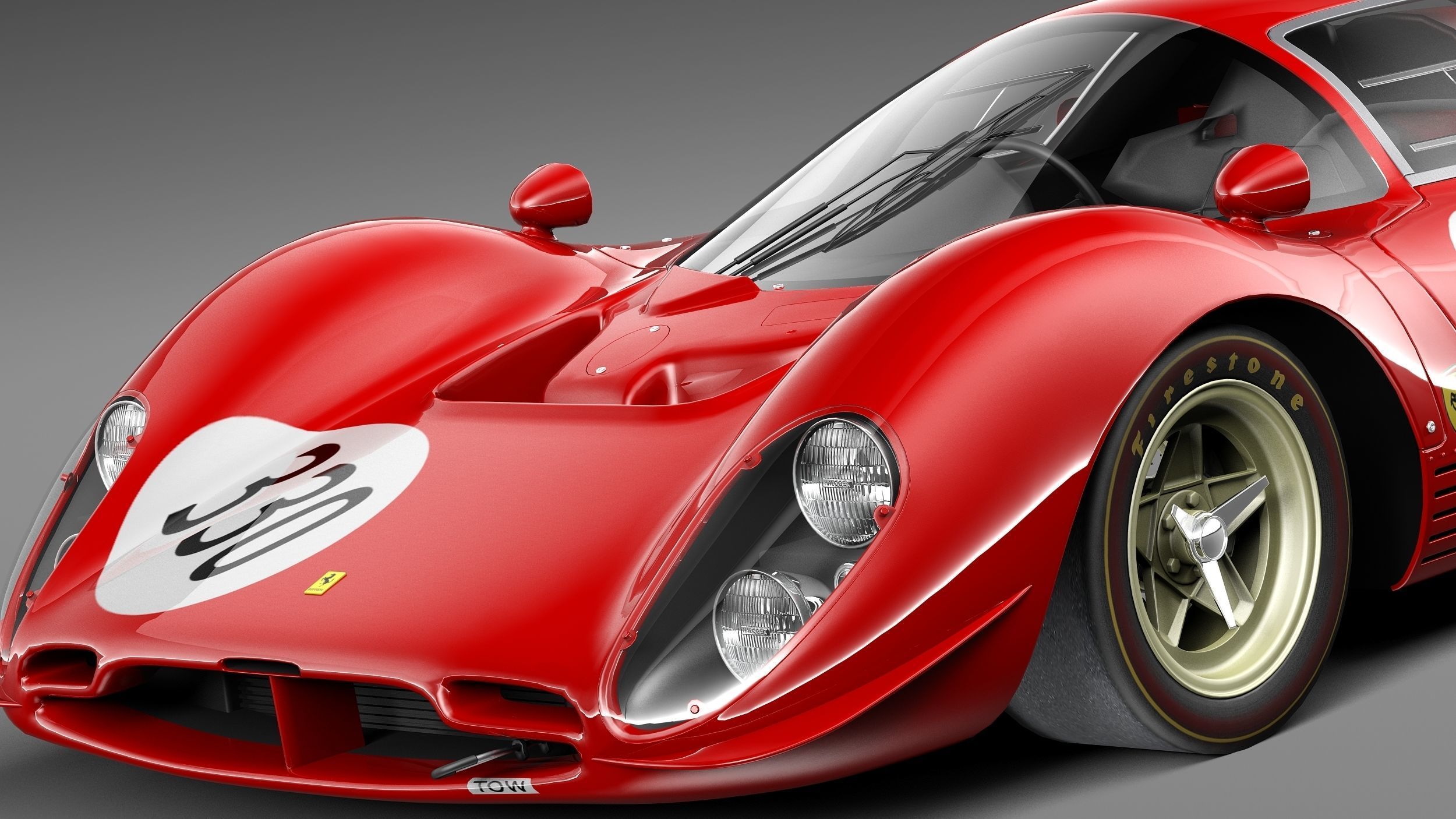 Ferrari p330 P3 1966 3D model | CGTrader