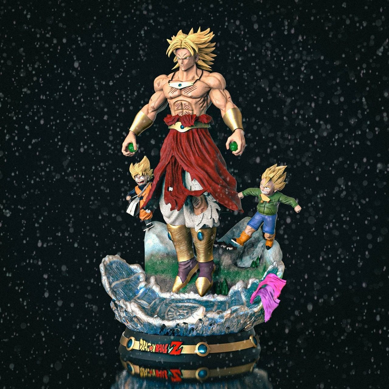Broly 3D model 3D printable | CGTrader