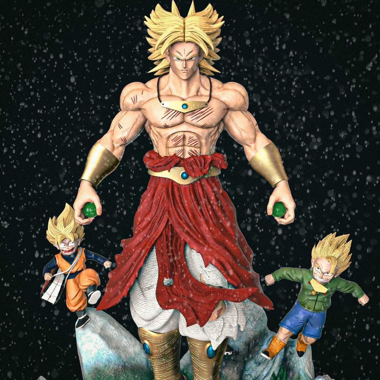 Broly 3D model 3D printable | CGTrader