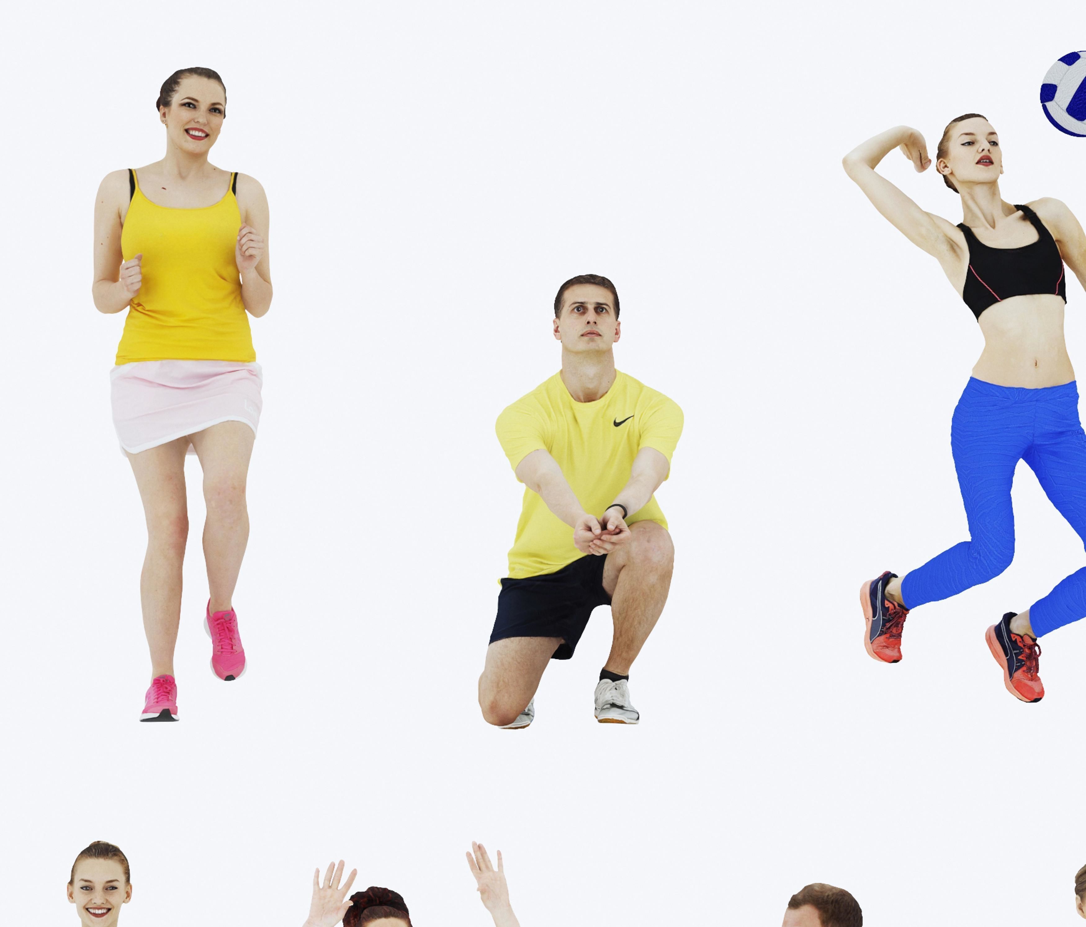 Fitness Figure Sports 3d Model Cgtrader