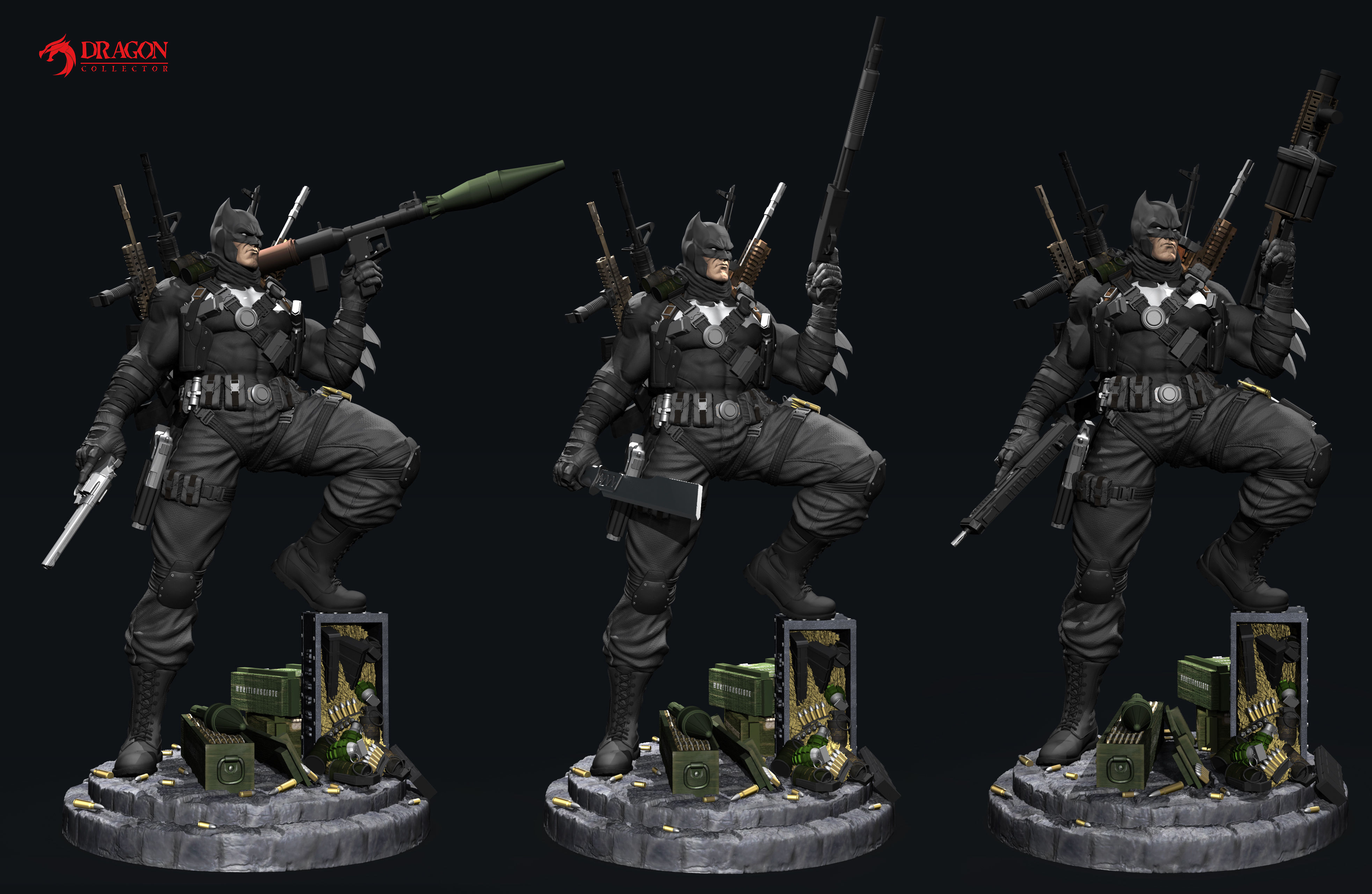 BATMAN - GRIM KNIGHT 3D model 3D printable | CGTrader