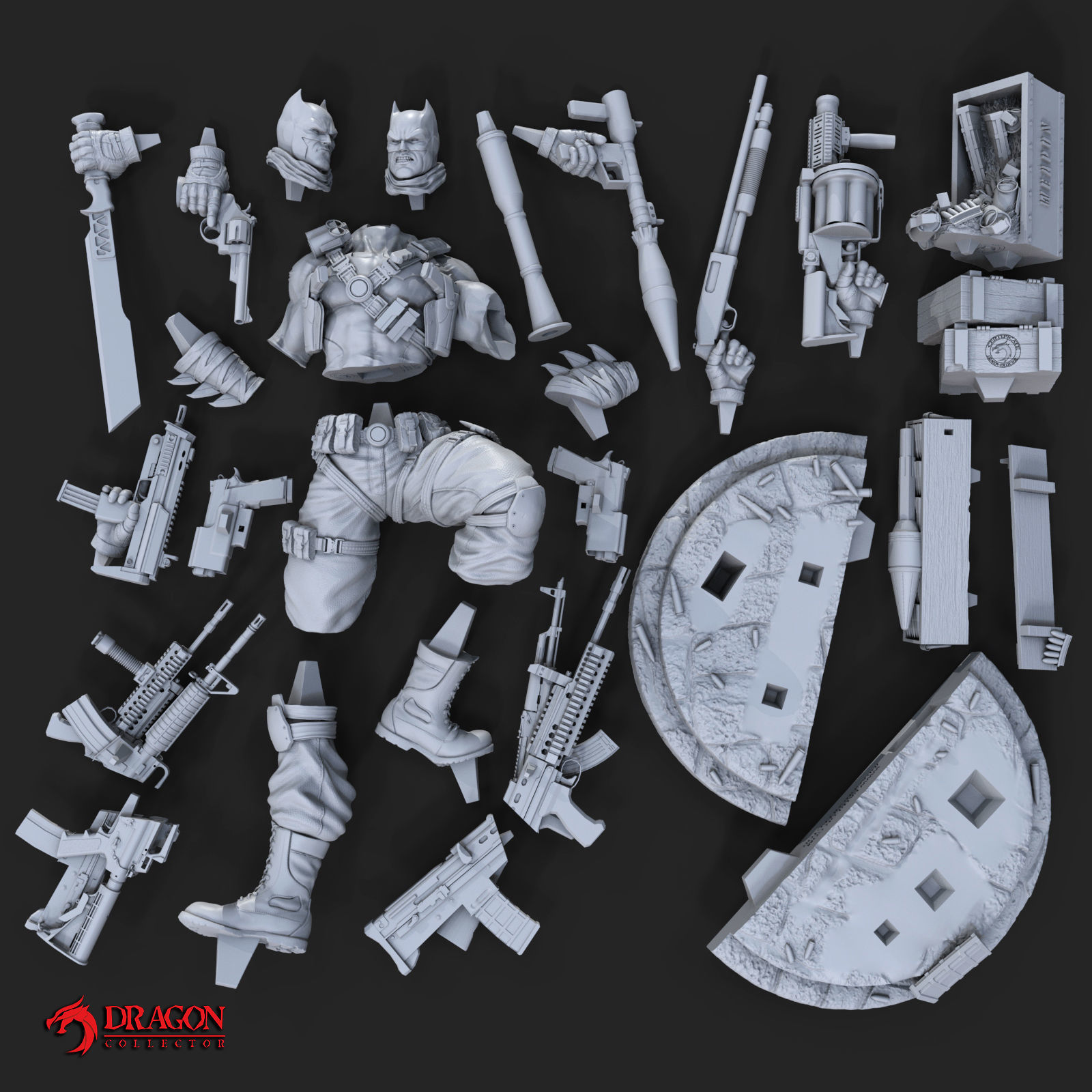 BATMAN - GRIM KNIGHT 3D model 3D printable | CGTrader