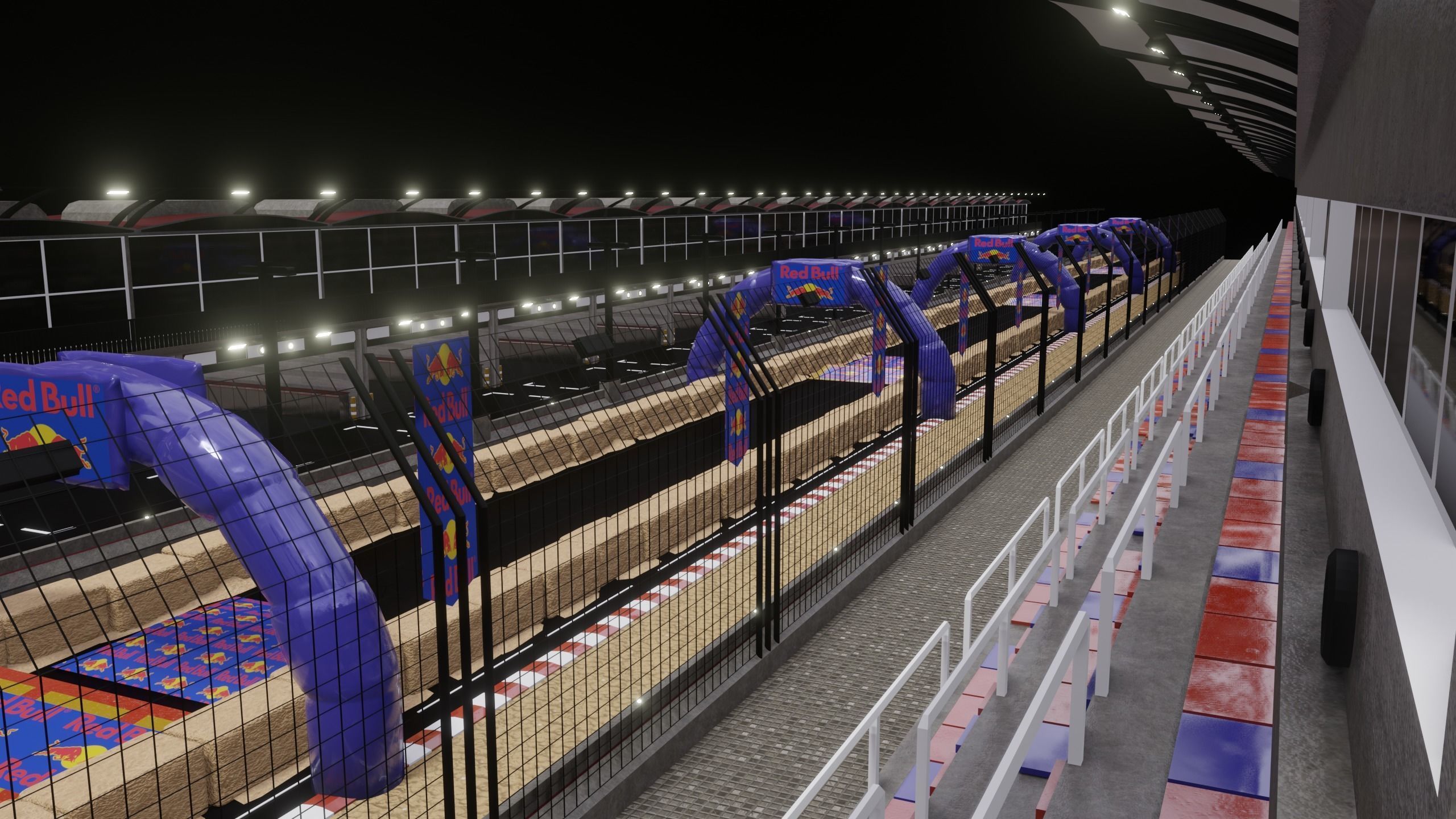 3D model Asset Generic Race Track Red Bull VR / AR / low-poly | CGTrader