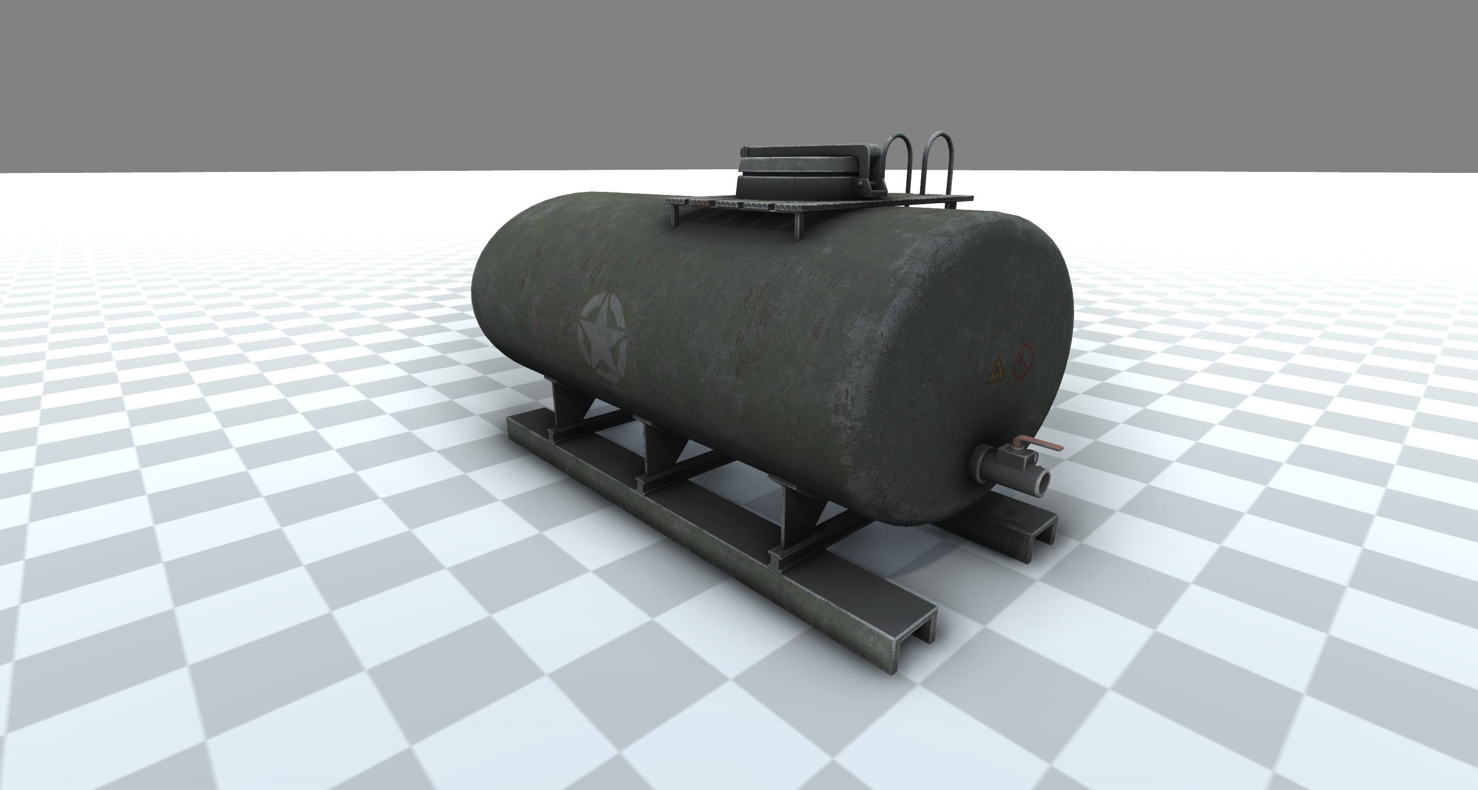 Military Gas Tank 3D model | CGTrader