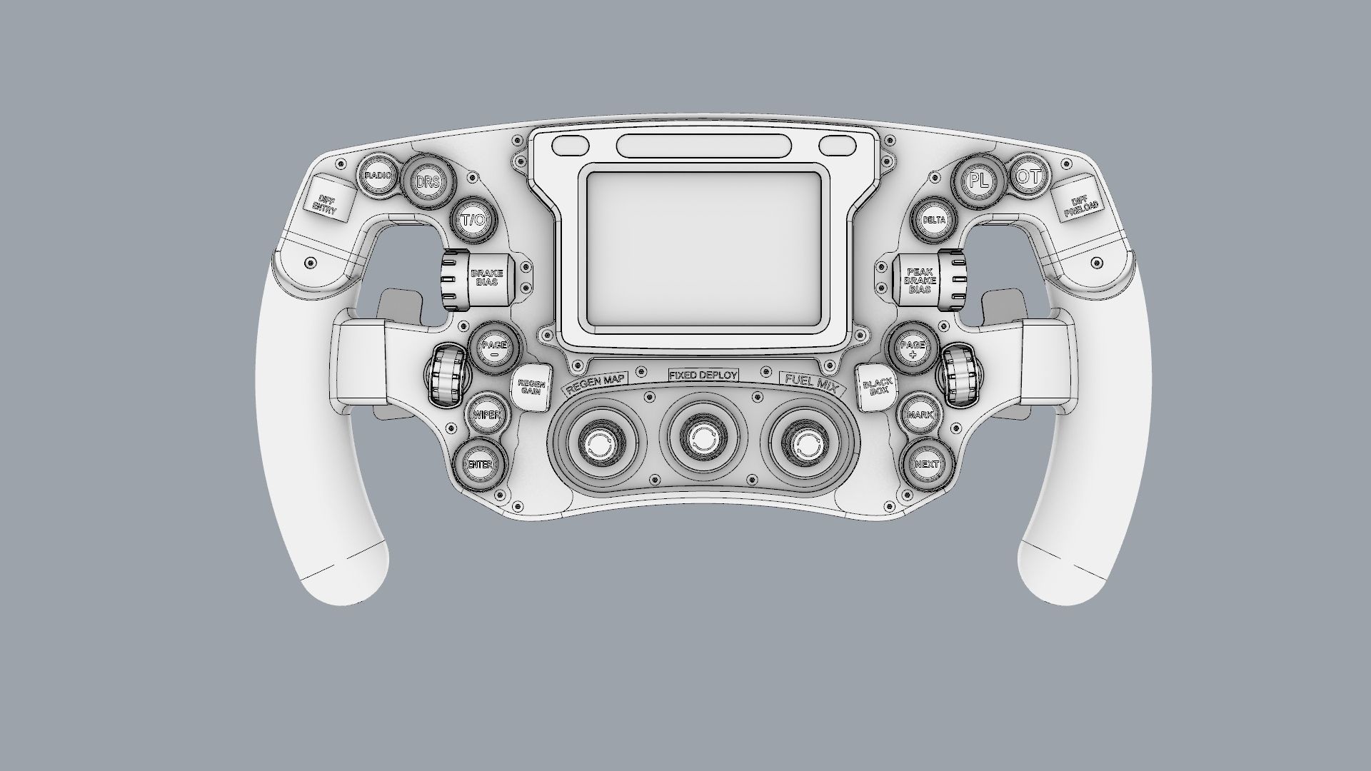 PRECISION SIM ENGINEERING GPX STEERING WHEEL 3D model | CGTrader