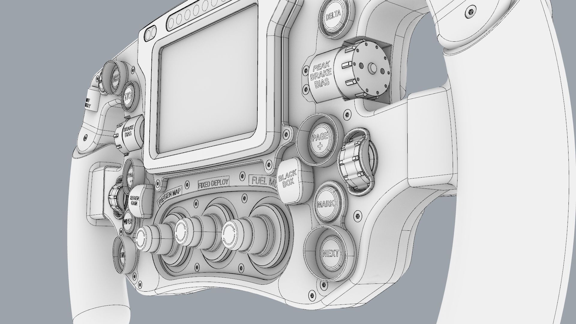 PRECISION SIM ENGINEERING GPX STEERING WHEEL 3D model | CGTrader