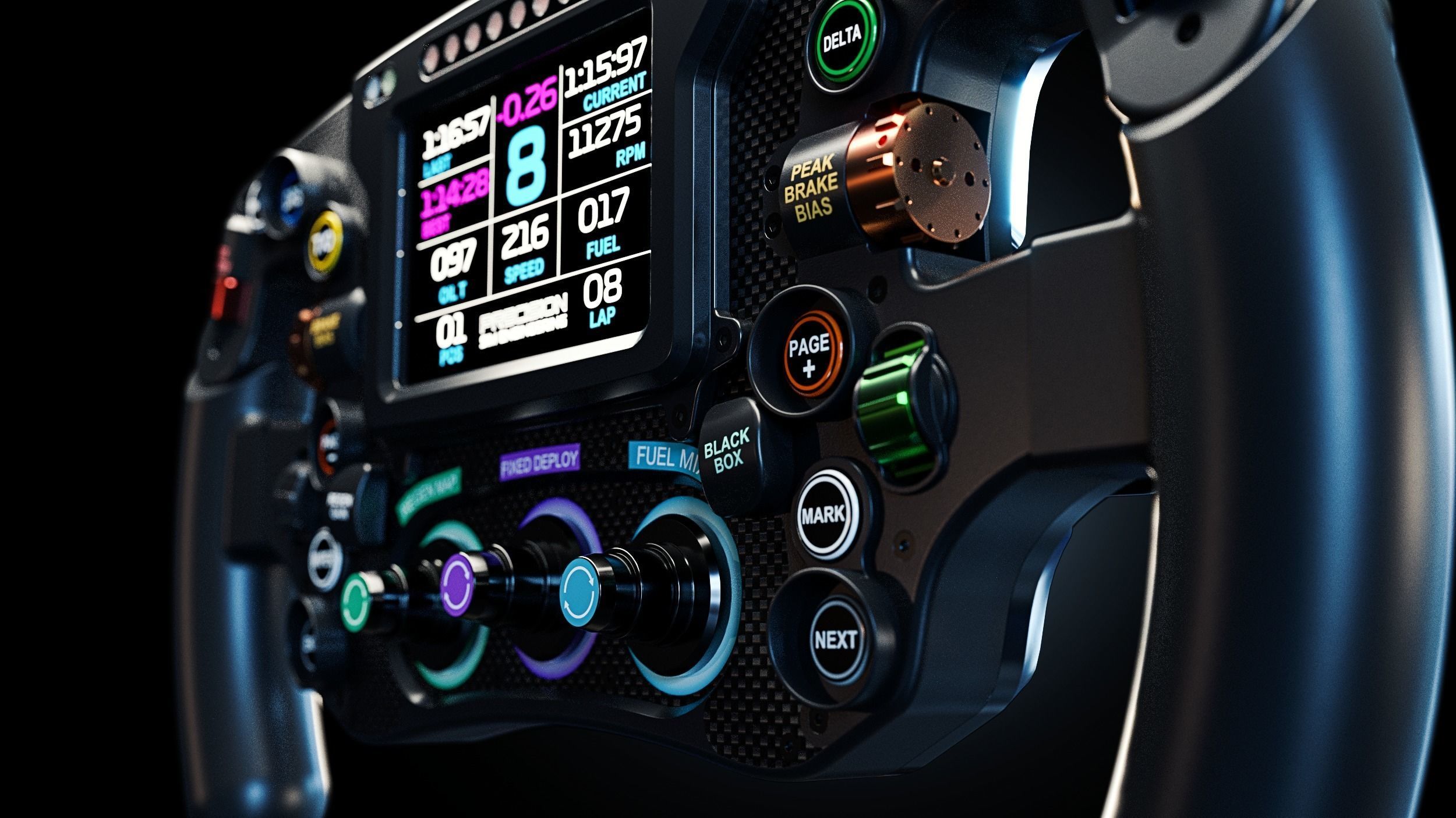 PRECISION SIM ENGINEERING GPX STEERING WHEEL 3D model | CGTrader